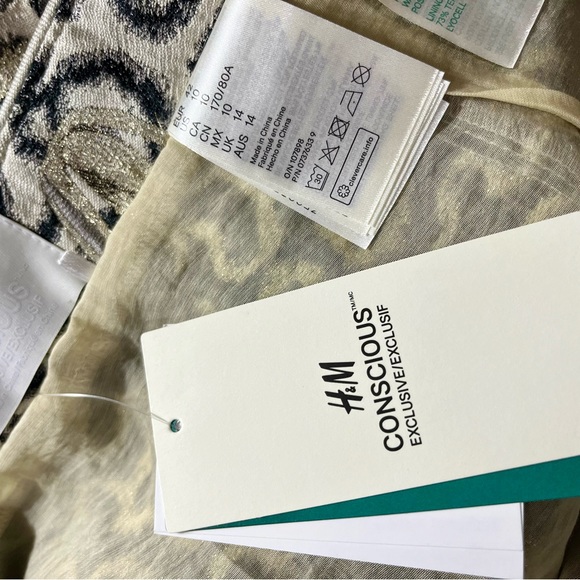 H&M | Skirts | Hm Conscious Mini Skirt This Is An Exclusive Collection Size Brocade Skirt | Poshmark